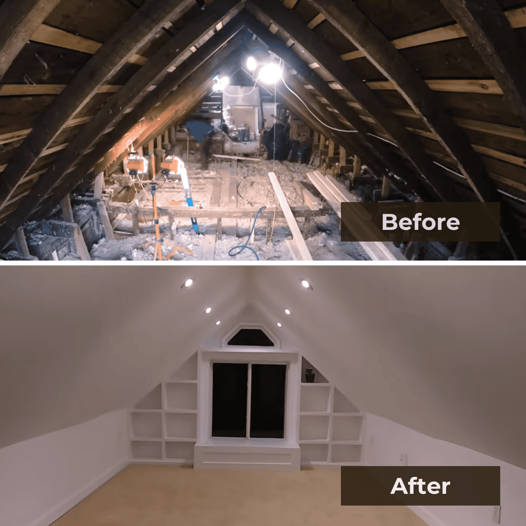 Before & After: Attic Timelapse - Amazing Home Decor